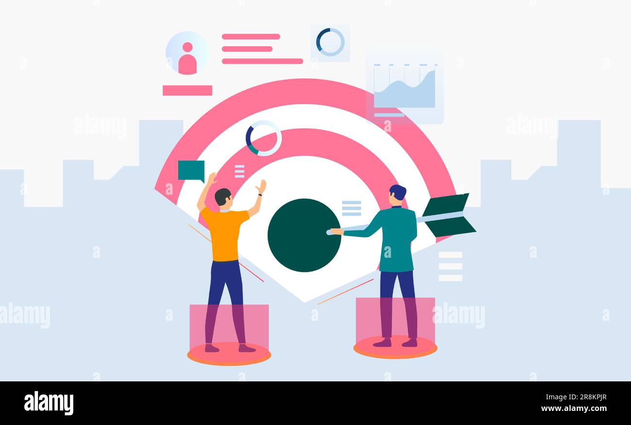 Business people setting company target Stock Vector Image & Art - Alamy