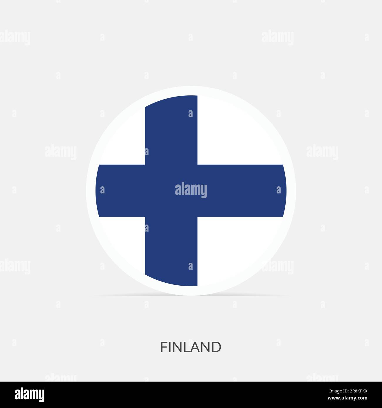 Flag of republic of finland Stock Vector Images - Alamy