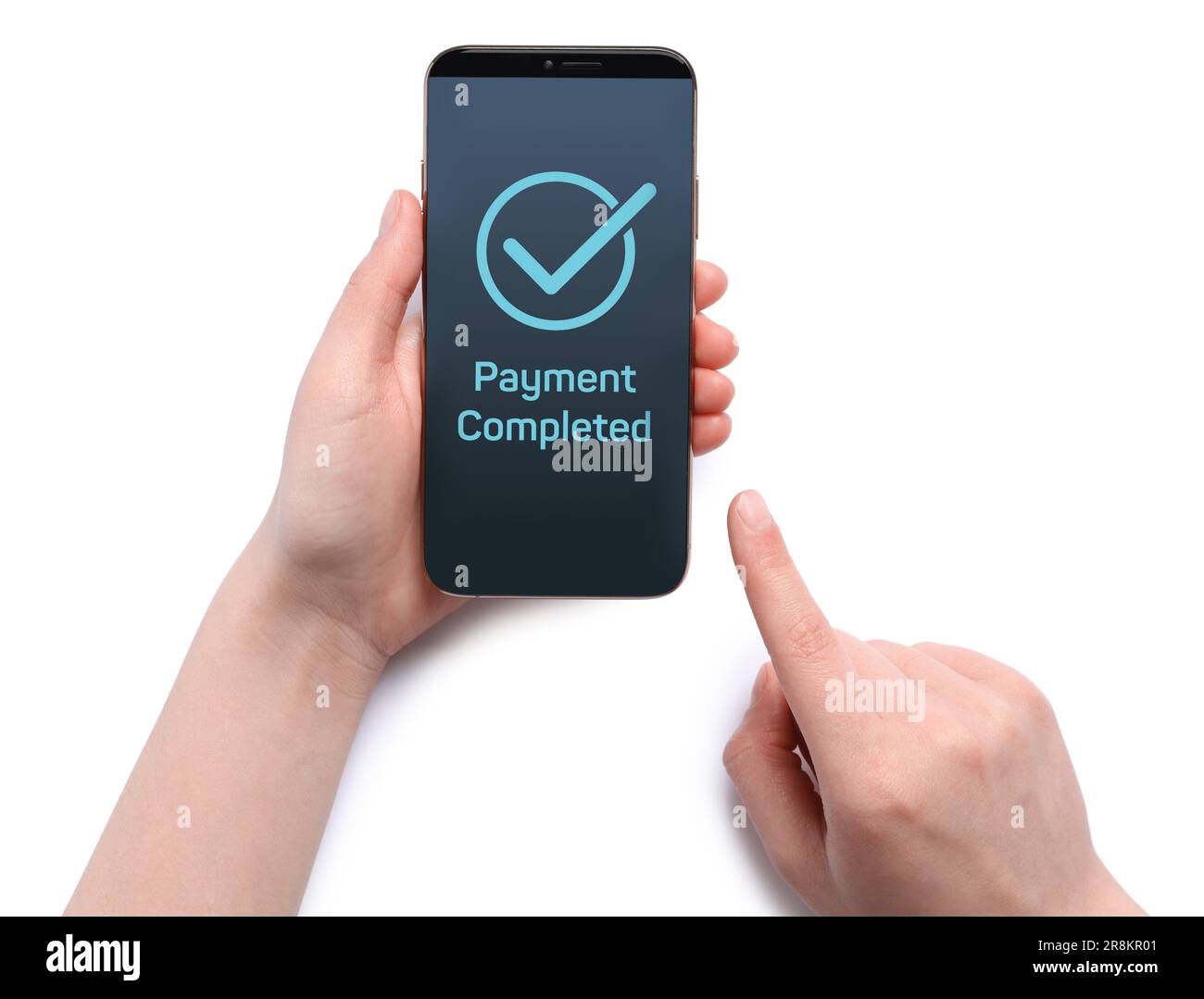 Woman successfully made payment using online banking application on ...