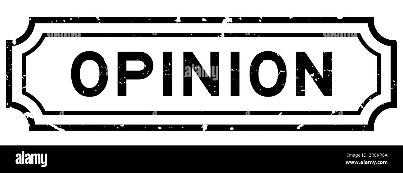 Grunge black opinion word rubber seal stamp on white background Stock Vector Image & Art - Alamy