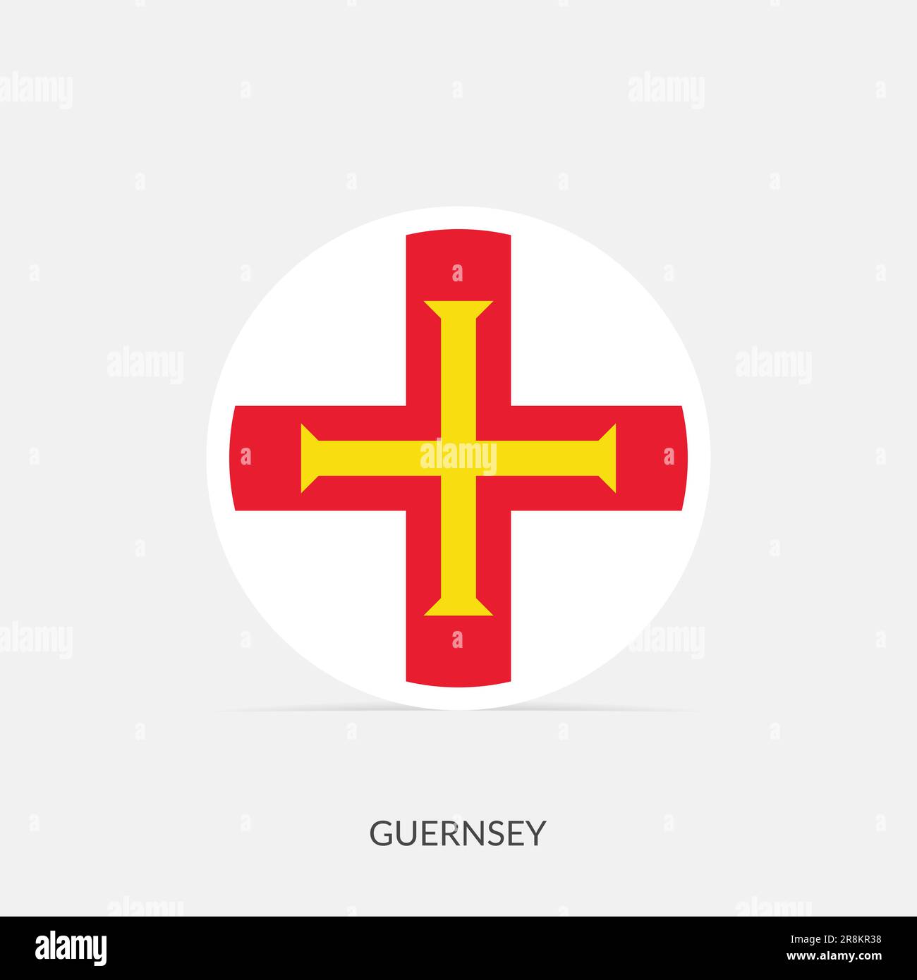 Guernsey round flag icon with shadow Stock Vector Image & Art - Alamy