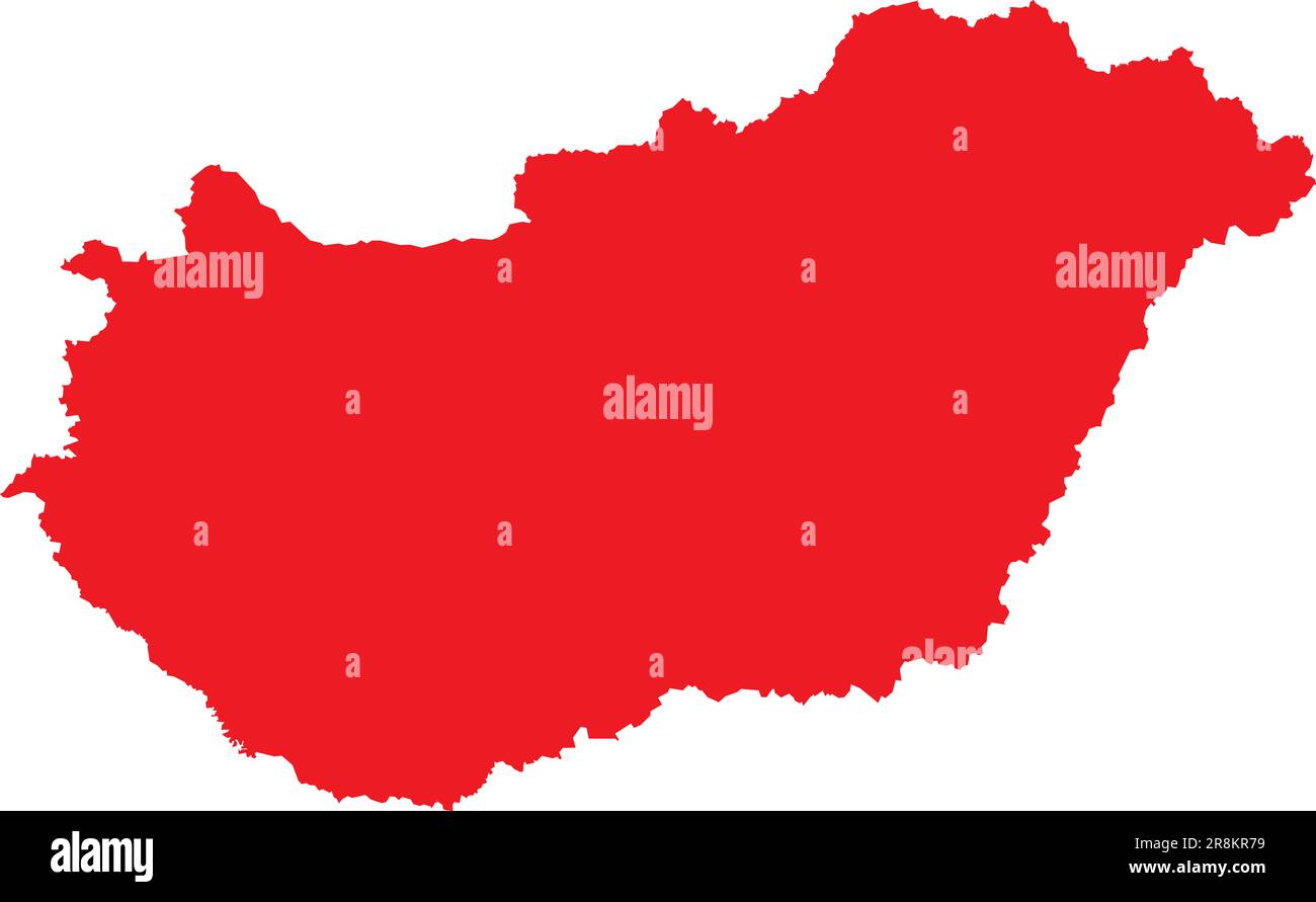 Country hungary in red Stock Vector Images - Alamy