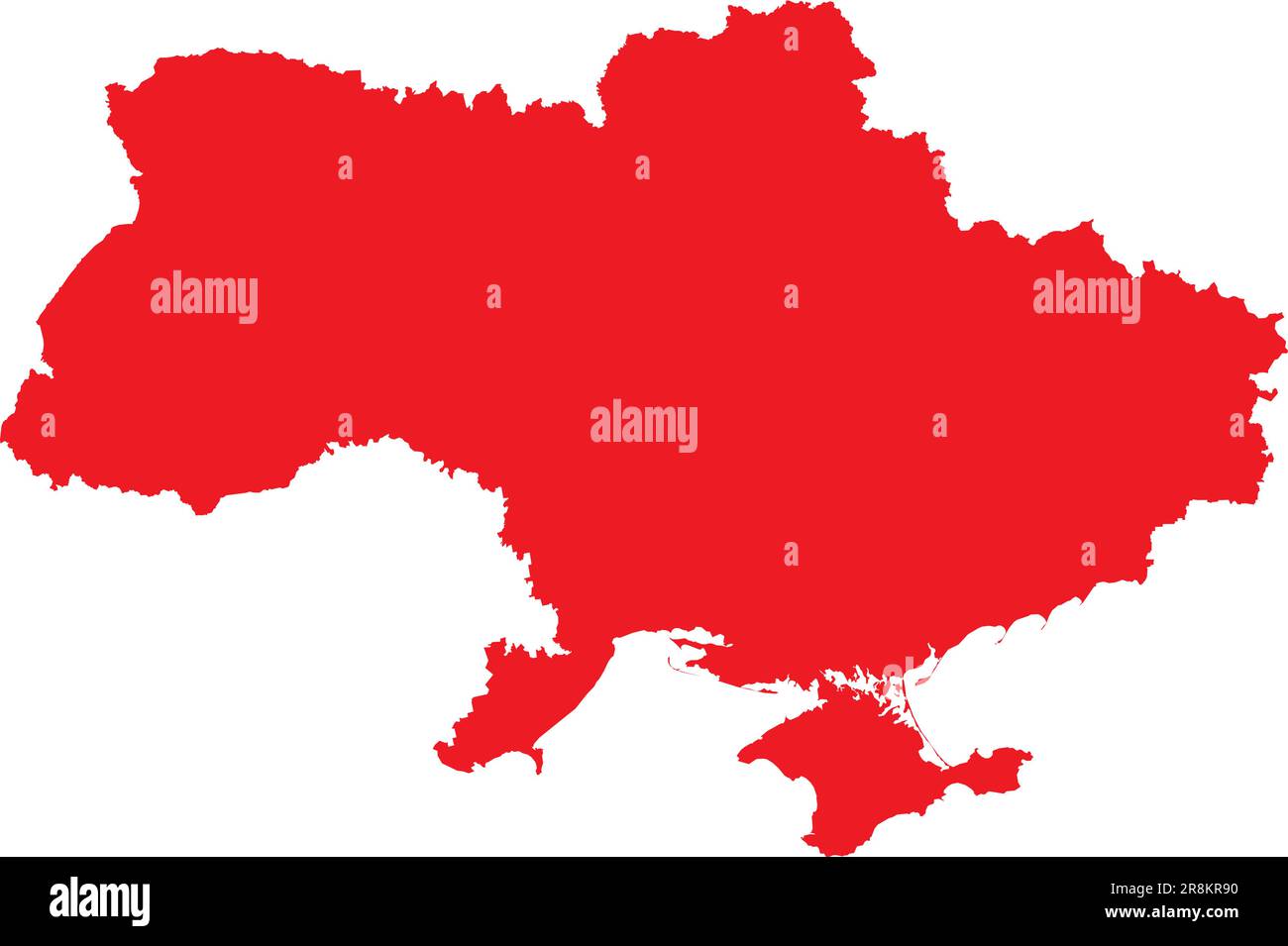 Map ukraine in red Stock Vector Images - Alamy