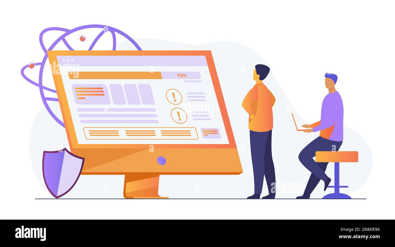 Developers testing software Stock Vector Image & Art - Alamy