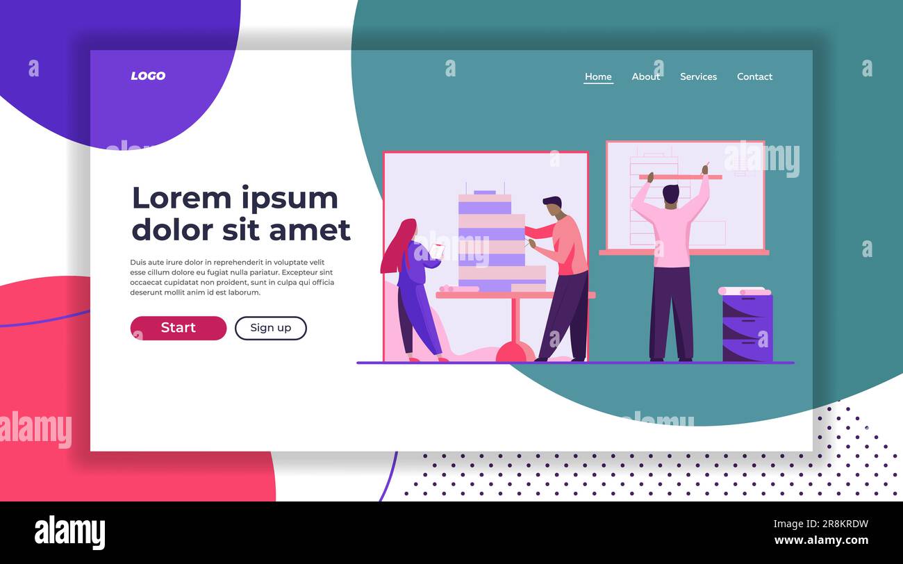 Modern architects Stock Vector Images - Alamy