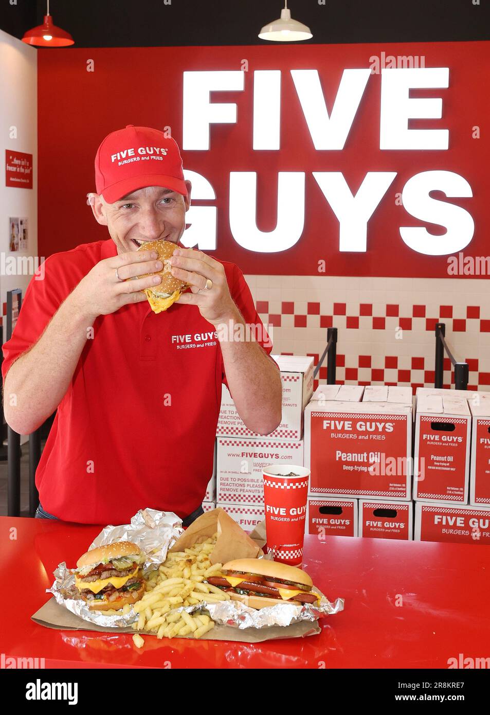 22nd June, 2023. Five Guys to open 1st store in S. Korea An employee ...