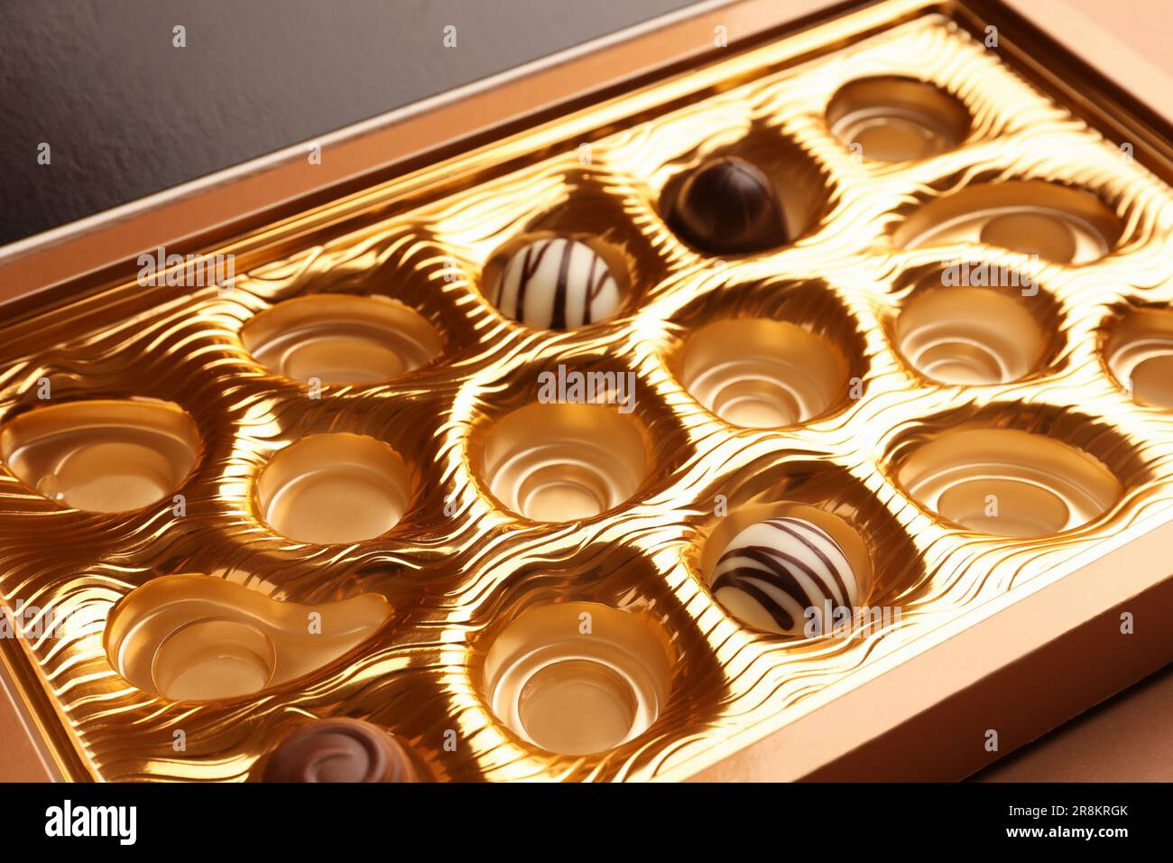 Empty box of chocolate hi-res stock photography and images - Alamy