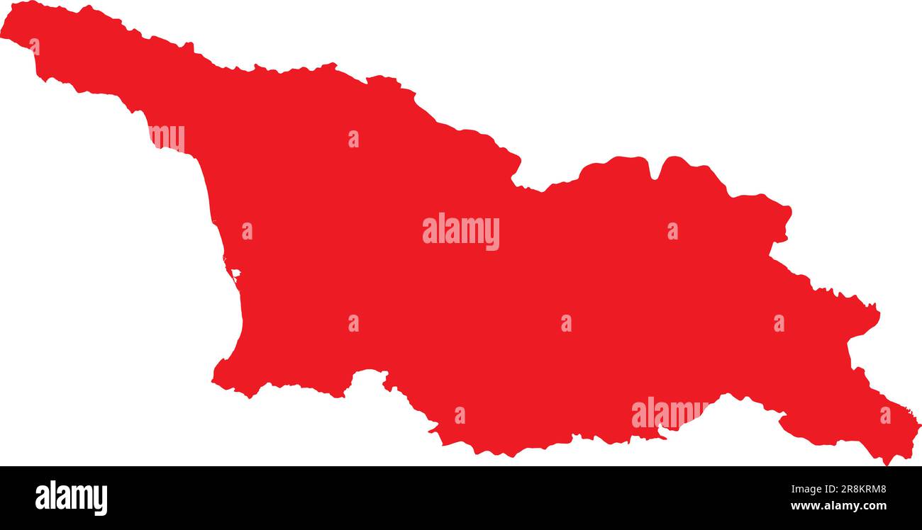 RED CMYK color map of GEORGIA Stock Vector Image & Art - Alamy