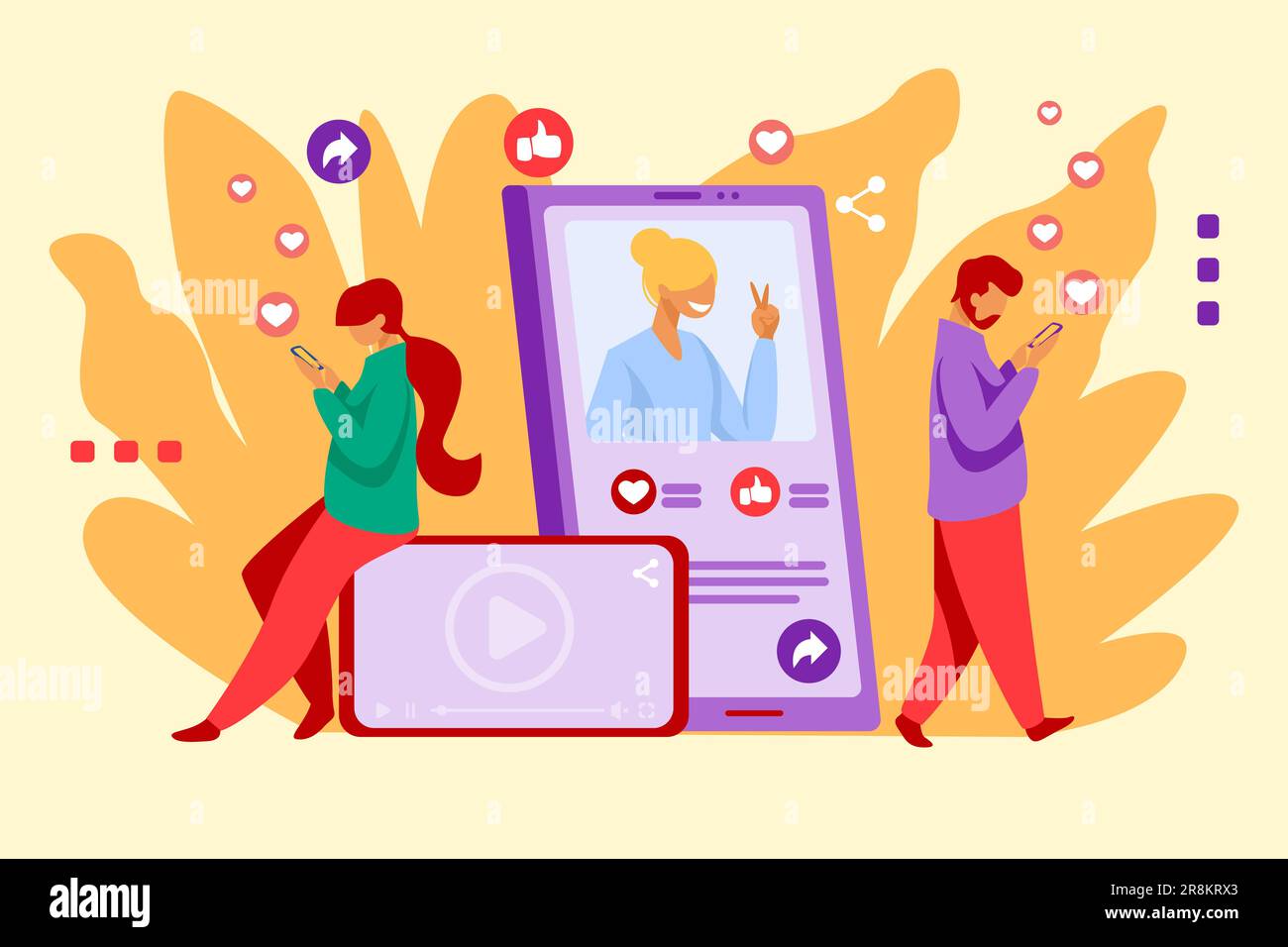 Social media popularity Stock Vector Image & Art - Alamy