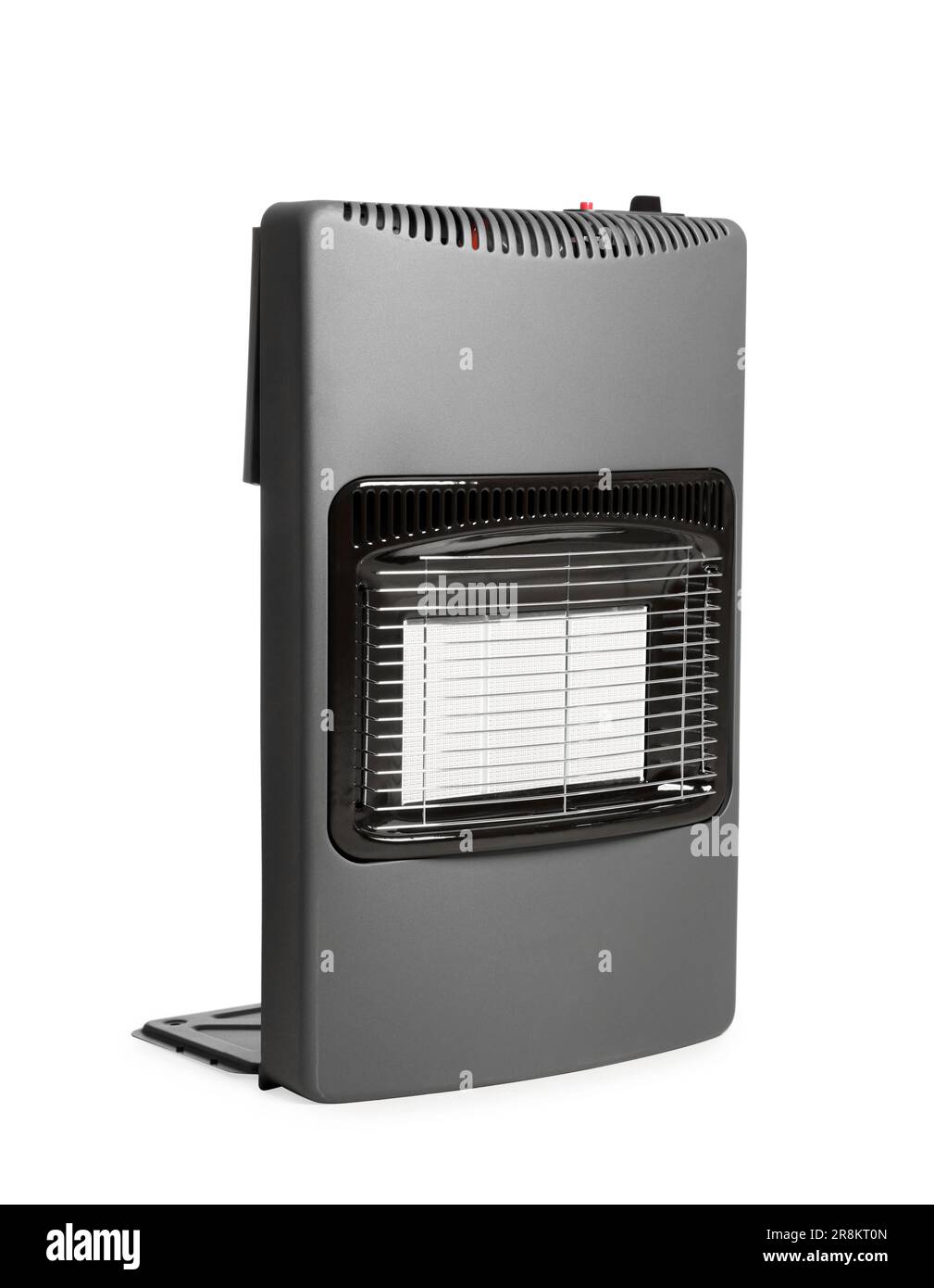 Modern gas heater isolated on white. Military equipment Stock Photo - Alamy