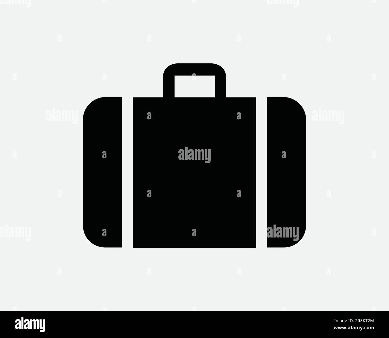 Briefcase Bag Icon. Suitcase Luggage Baggage Suit Brief Case Travel ...