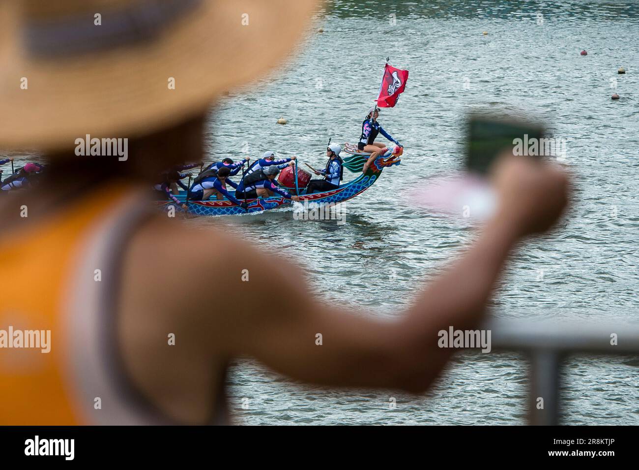 Taipei. 22nd June, 2023. Crew members participate in a traditional ...