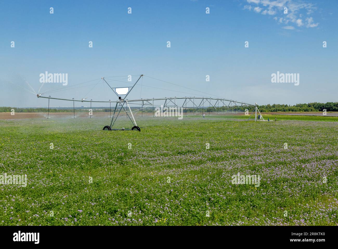 Center pivot crop irrigation or irrigating system for farm management ...