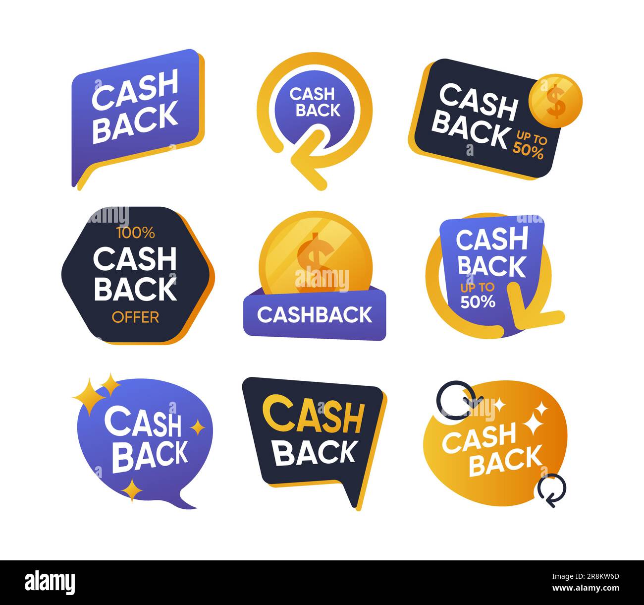 Cashback icon flat icon Stock Vector Images - Alamy