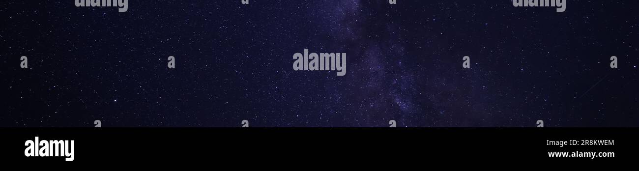 Amazing starry sky at night, banner design Stock Photo - Alamy