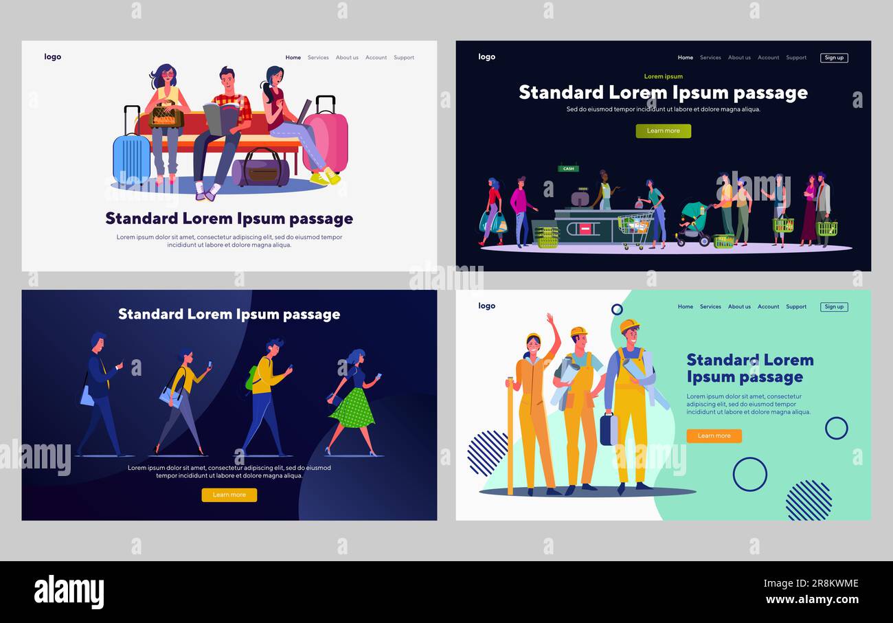 Public places cartoon hi-res stock photography and images - Alamy