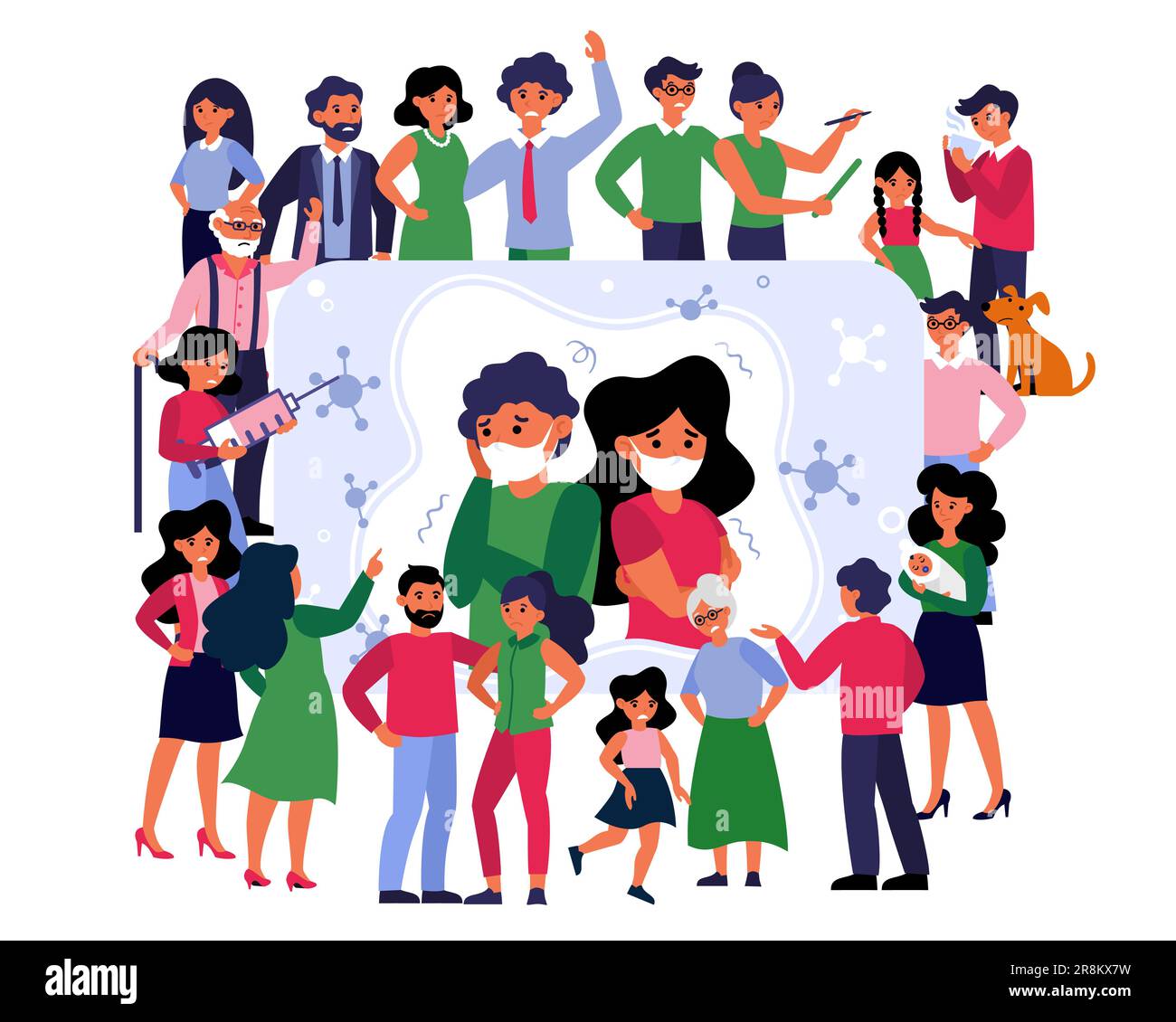 Crowd of people gathering symbol Cut Out Stock Images & Pictures - Alamy
