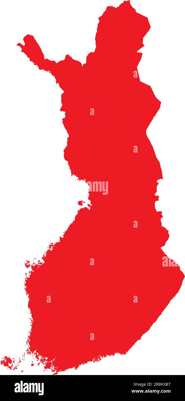 RED CMYK color map of FINLAND Stock Vector Image & Art - Alamy