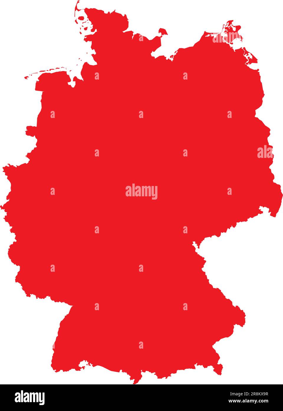 RED CMYK color map of GERMANY Stock Vector Image & Art - Alamy