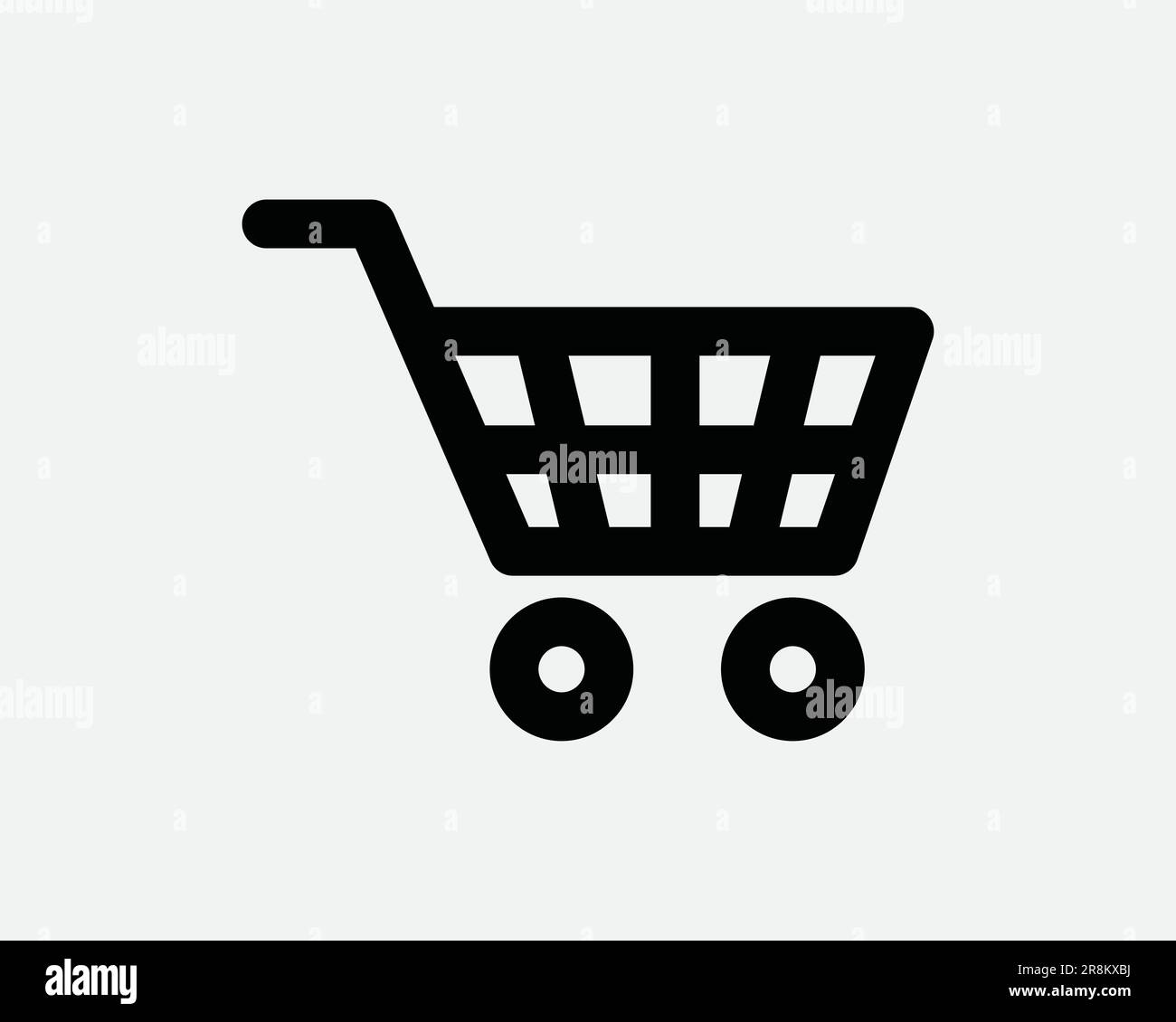 Shopping Cart Icon. Retail Commerce Shop Trolley Buy Purchase Groceries ...