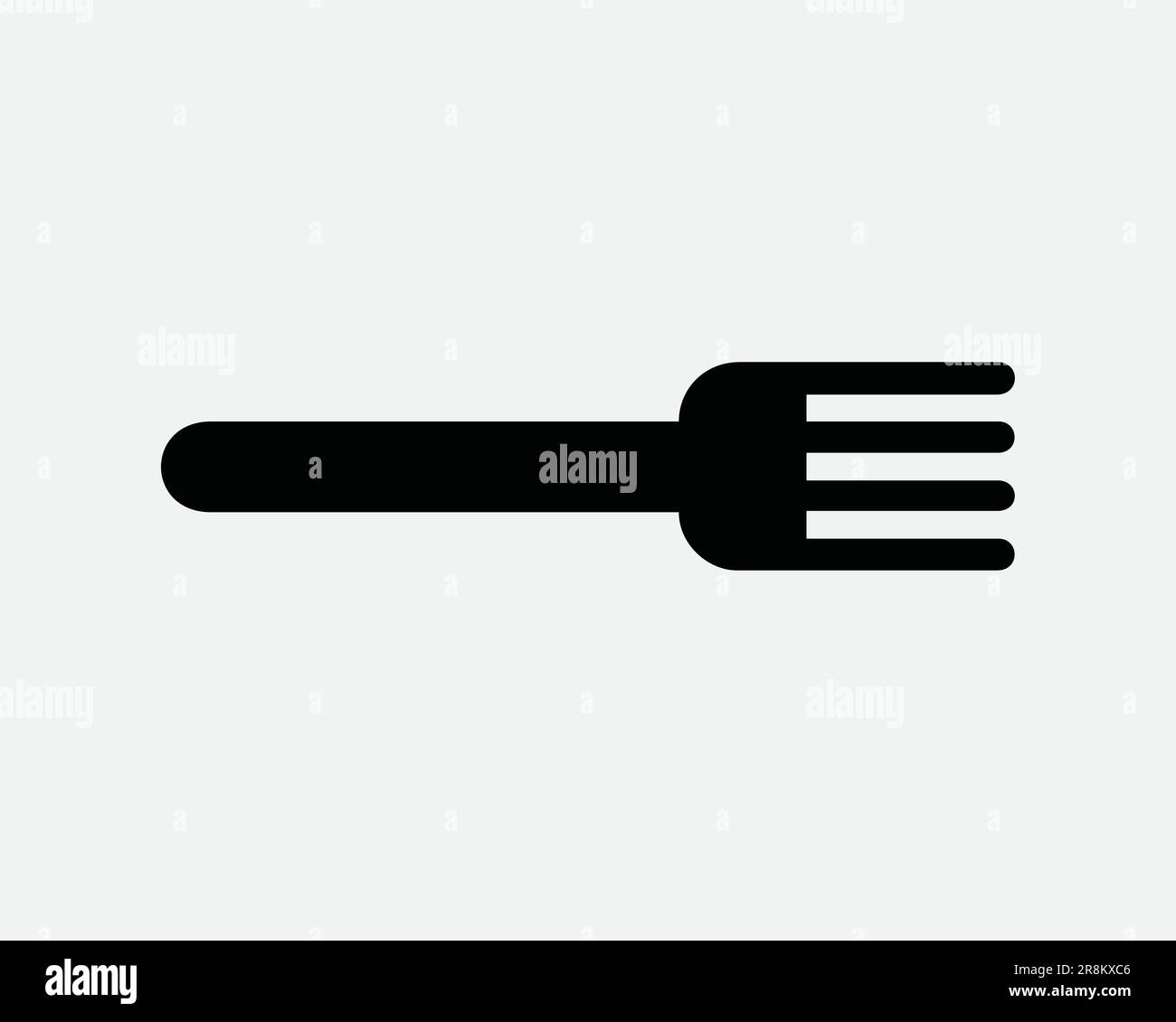Fork Icon. Silverware Dinning Kitchen Utensil Cutlery Eat Tableware ...