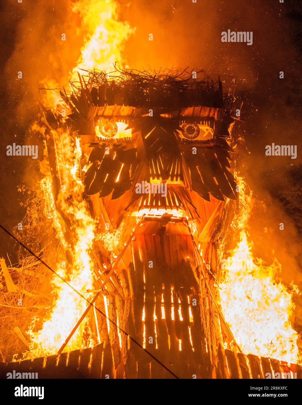 Glastonbury, UK. 21st June, 2023. The earth based pagan opening ...