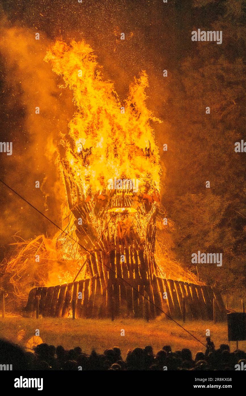 Glastonbury, UK. 21st June, 2023. The earth based pagan opening ...