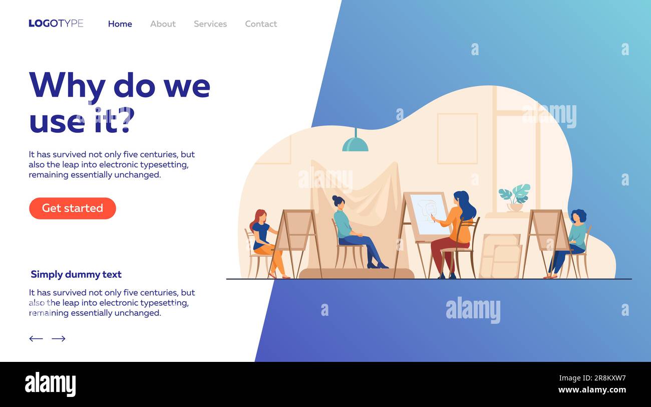 Model posing for art workshop Stock Vector Image & Art - Alamy