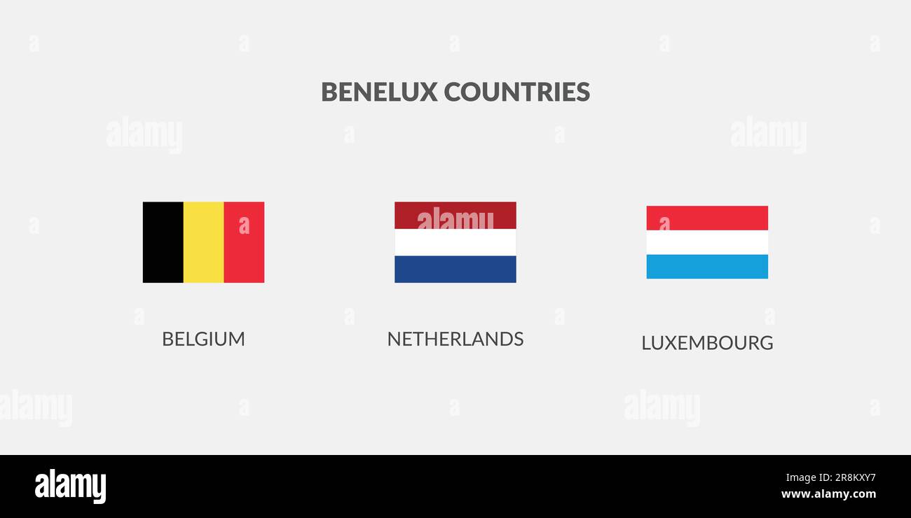 Benelux map Stock Vector Images - Alamy