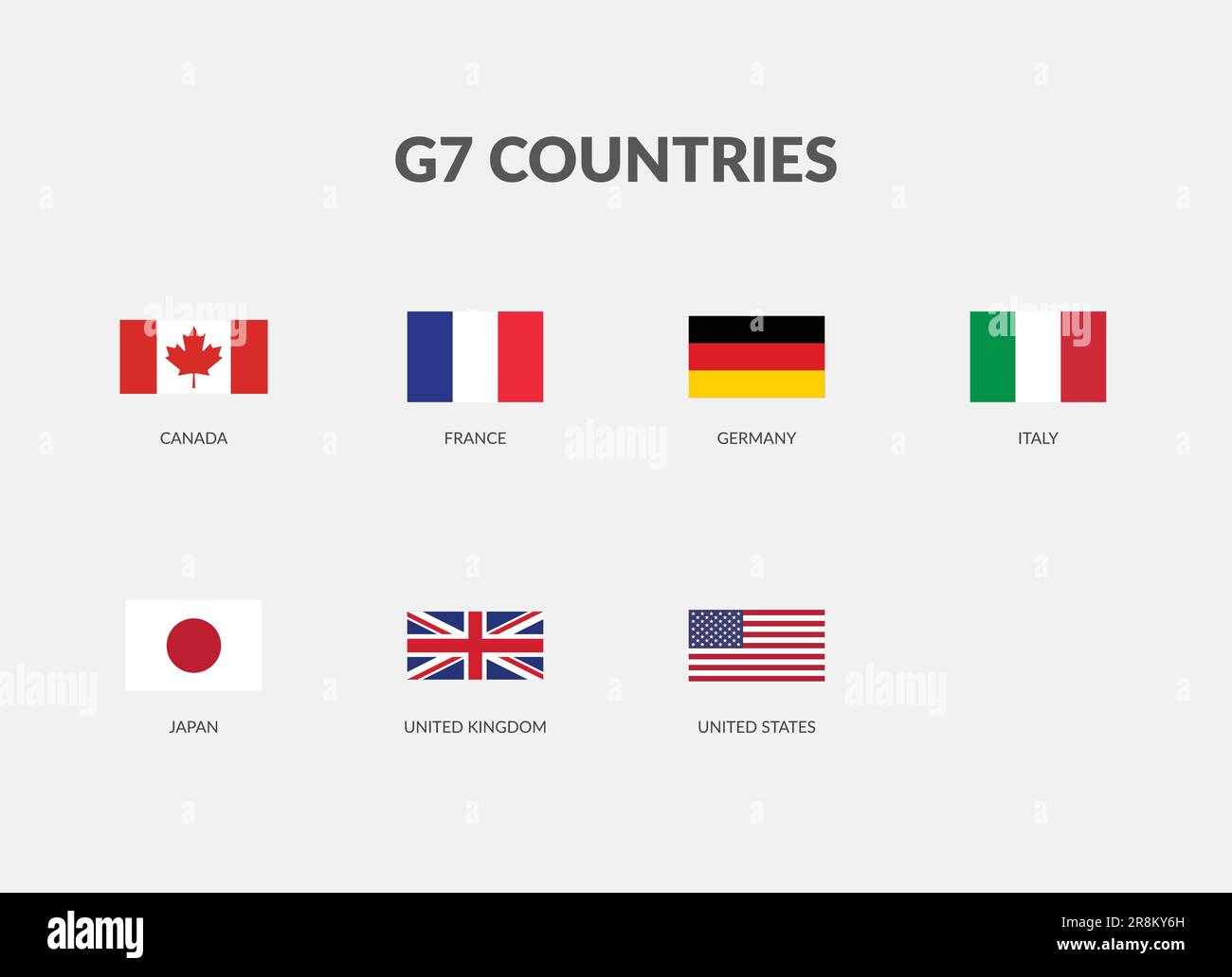 Group of seven countries Stock Vector Images - Alamy