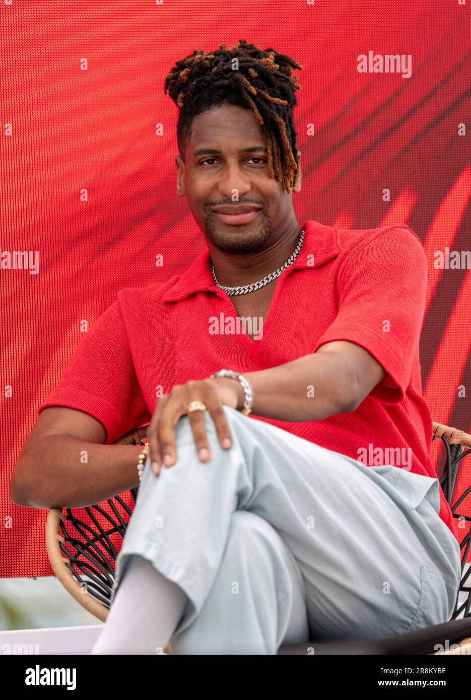 Cannes, France - June 21 2023: Jon Batiste (artist musicians) attended ...