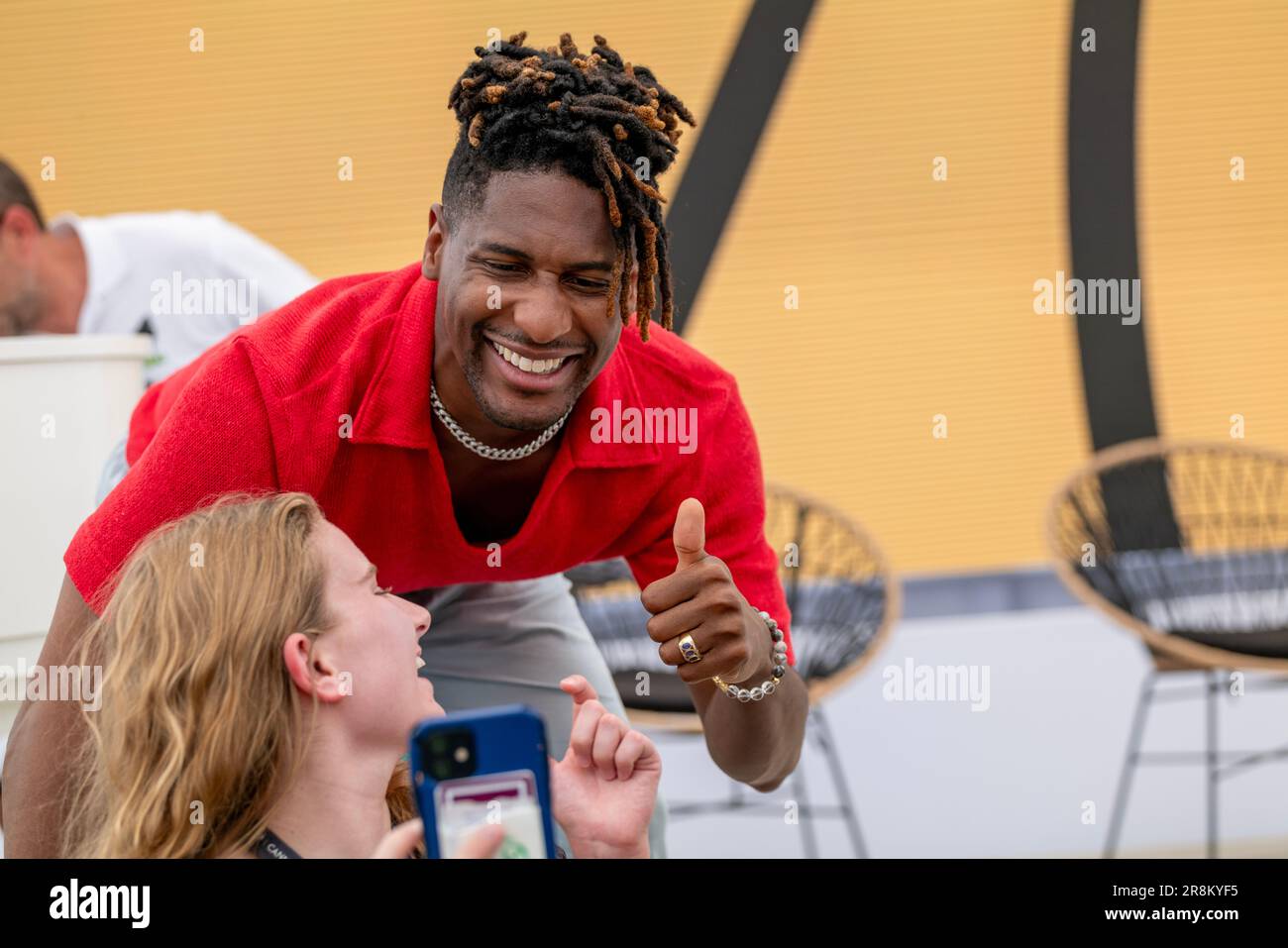 Cannes, France - June 21 2023: Jon Batiste (artist musicians) attended ...