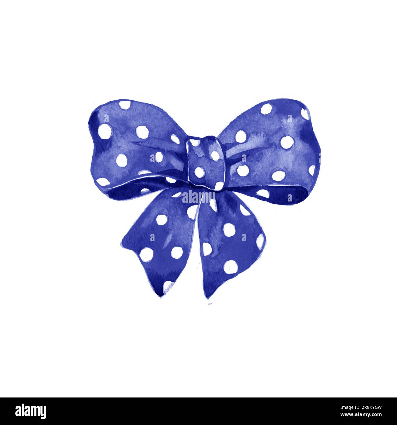 Blue watercolor bow hi-res stock photography and images - Alamy