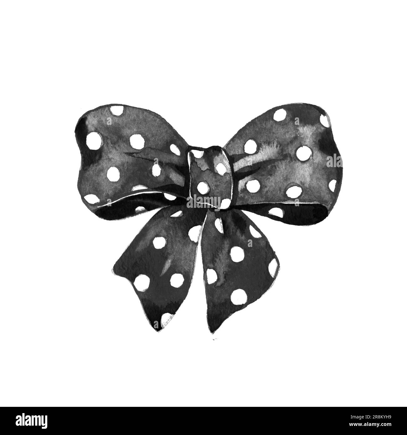 Watercolor christmas illustration festive Black and White Stock Photos ...