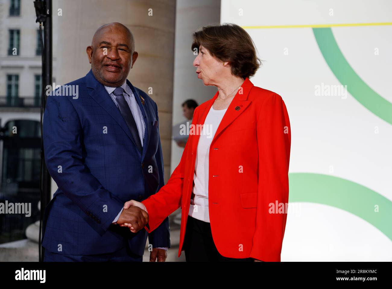 President of the African Union and Comorian President Azali Assoumani ...