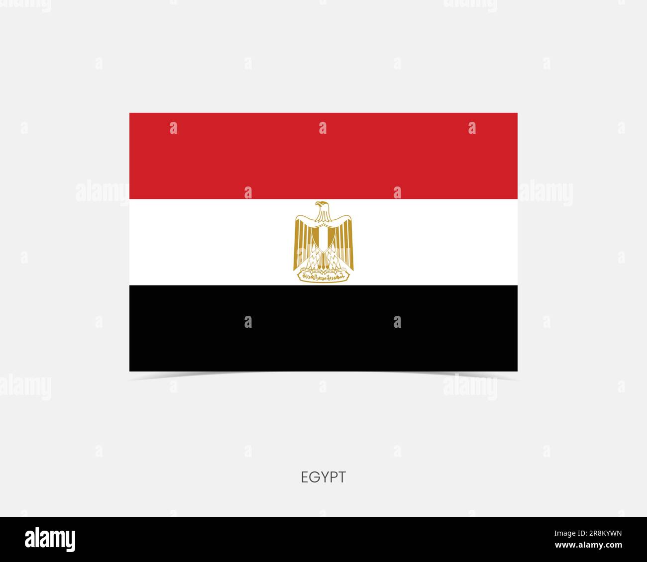 Flag egypt on world map Stock Vector Images - Alamy