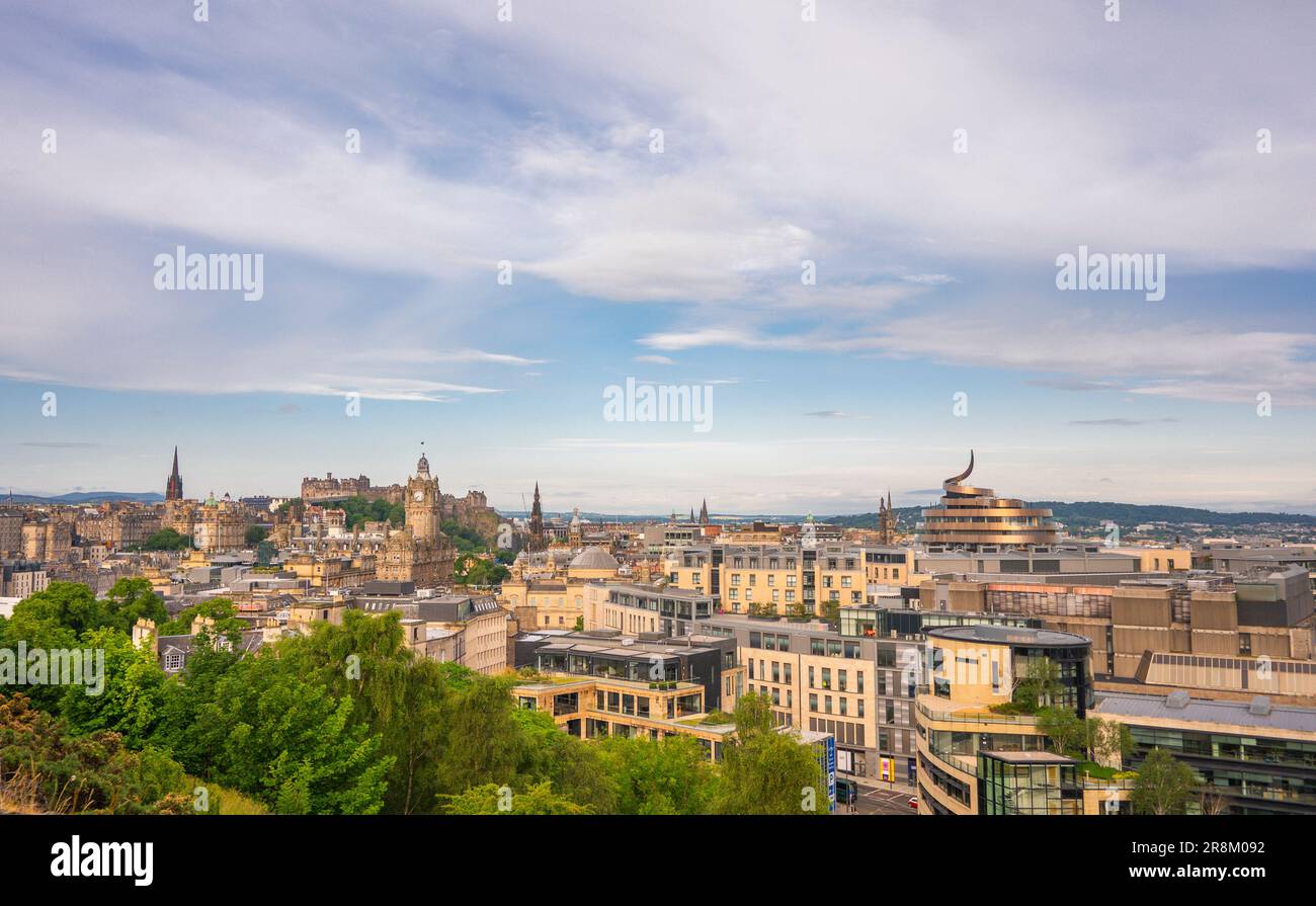 Edinburgh, UK. 22nd June, 2023. Edinburgh, Scotland, UK. A view from ...