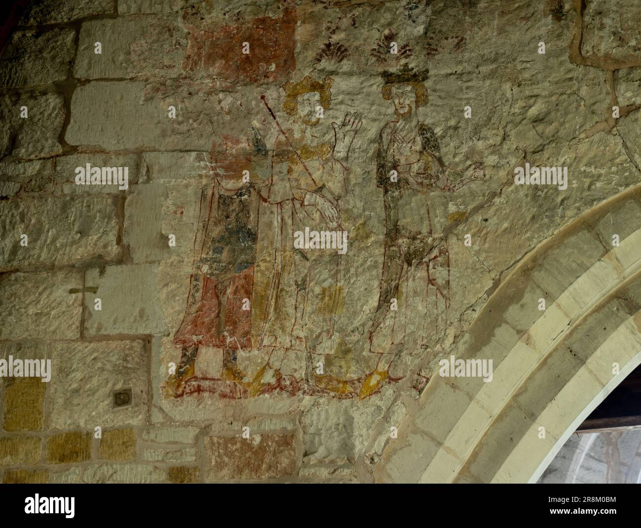 The three dead wall painting, St. Giles Church, Packwood, Warwickshire ...