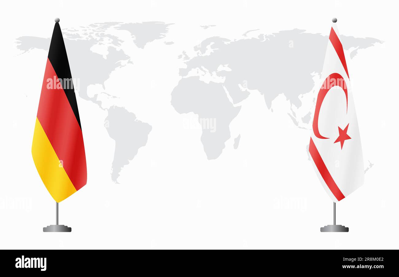 Germany and Turkish Republic of Northern Cyprus flags for official ...