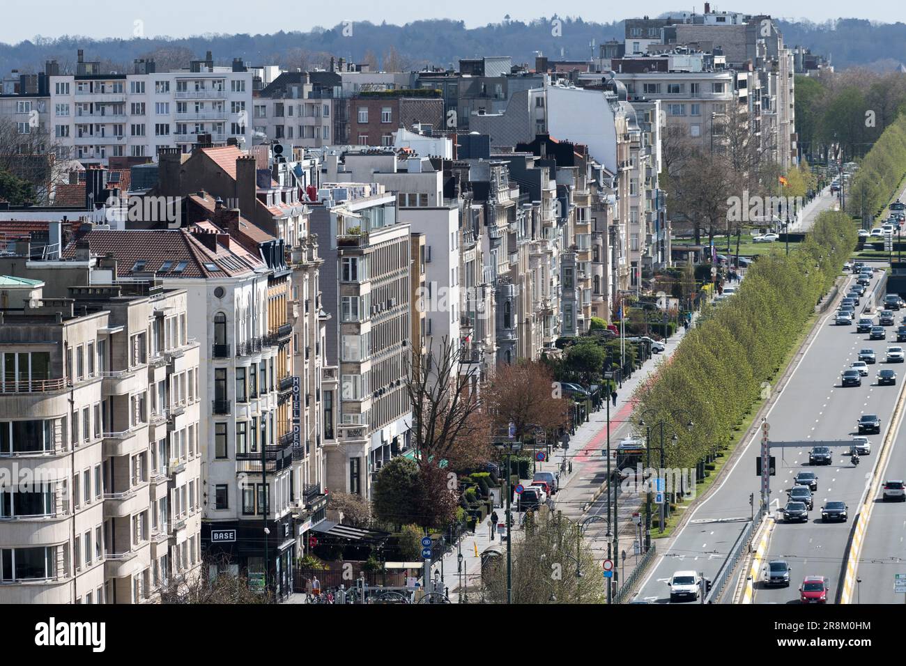 Avenue de Tervueren / Tervurenlaan in Etterbeek in Brussels, Belgium ...