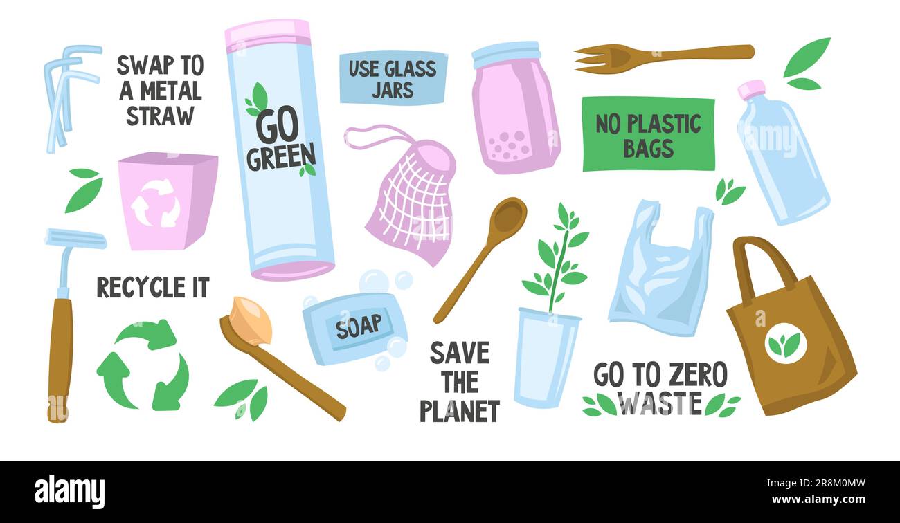 Recycling plastic metal bottles Stock Vector Images - Alamy