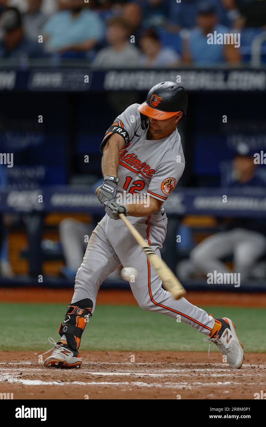 St. Petersburg, FL USA; Baltimore Orioles second baseman Adam Frazier ...