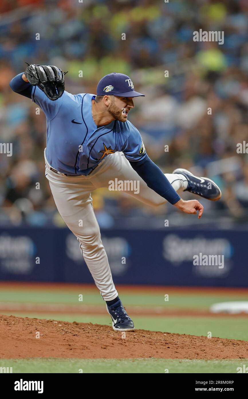 St. Petersburg, FL USA; Tampa Bay Rays relief pitcher Colin Poche (38 ...