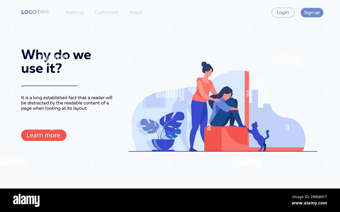 Anxiety indoors Stock Vector Images - Alamy