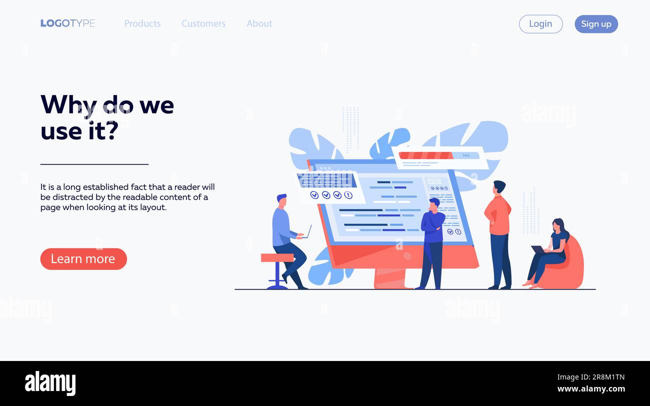 Software developers programming on computer with script Stock Vector Image & Art - Alamy