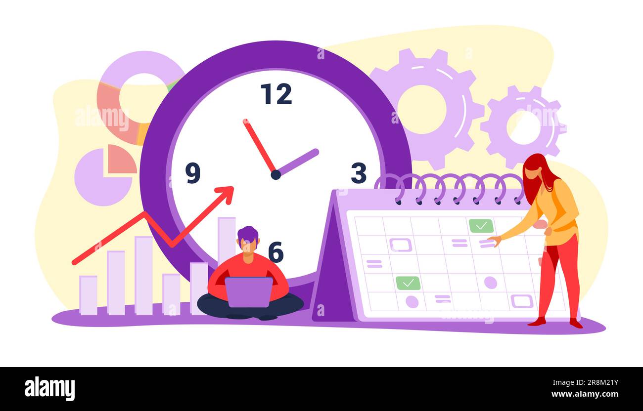 Timing and project scheduling Stock Vector Image & Art - Alamy