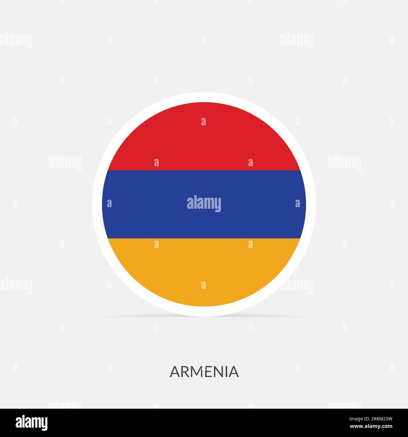 Armenia flag flat vector Stock Vector Images - Alamy