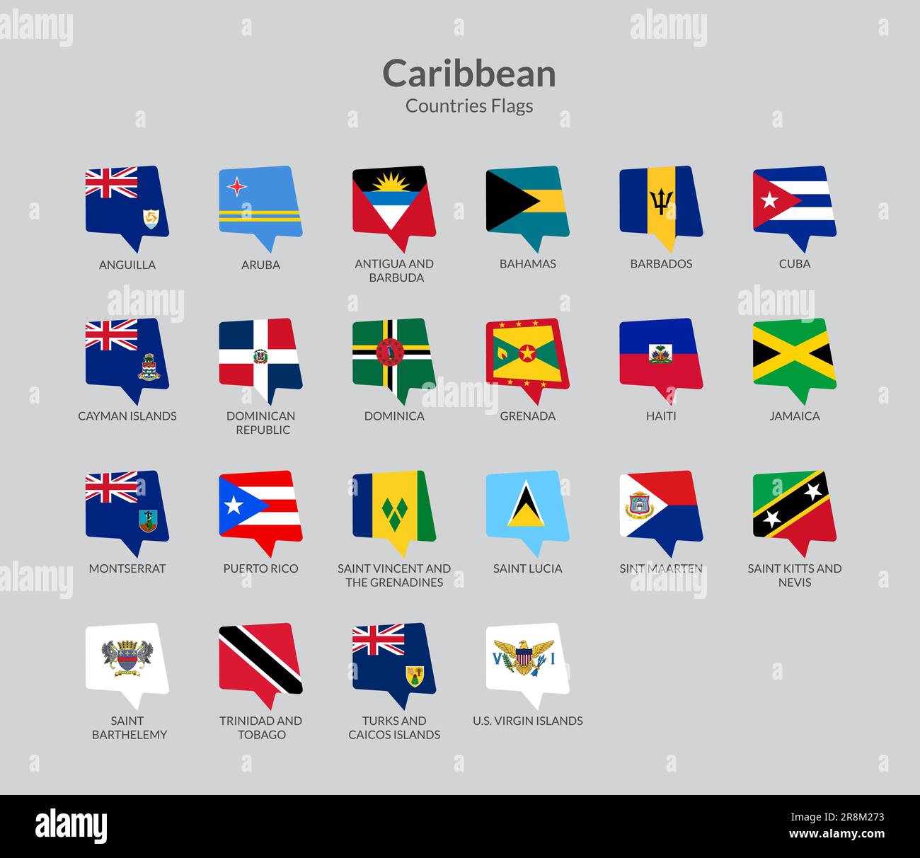 Caribbean Countries countries flag icons collection Stock Vector Image ... Caribbean Countries countries flag icons collection Stock Vector Image ...