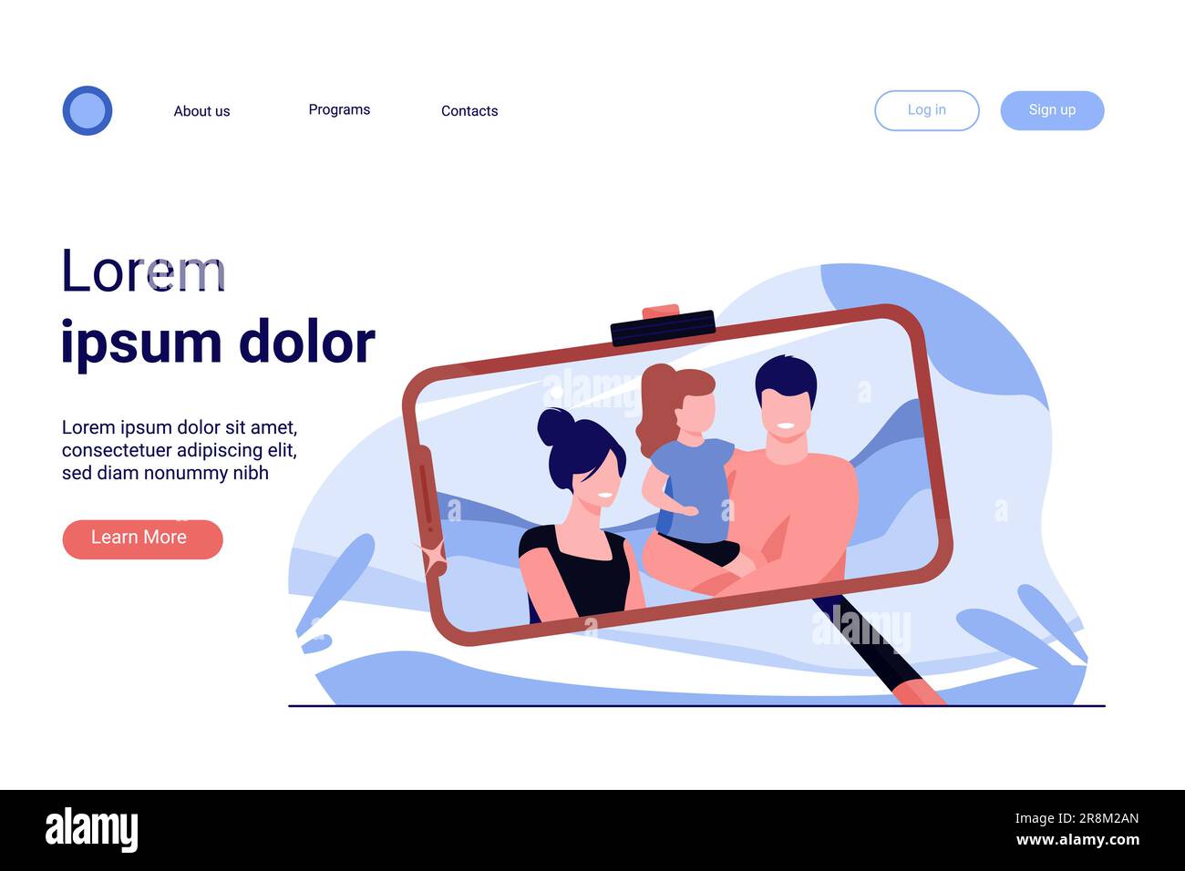 Camera phone family Stock Vector Images - Alamy