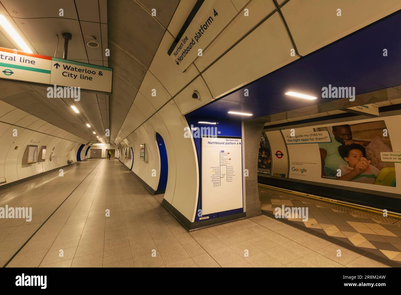England, London, City of London, Bank Underground Station, Modern ...